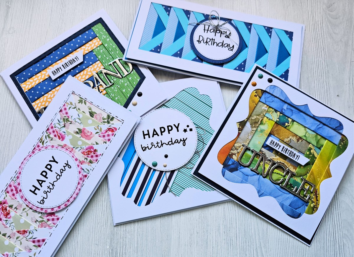 DIY Men’s Card Patterns with Patterned Papers | Creative Card Making ...