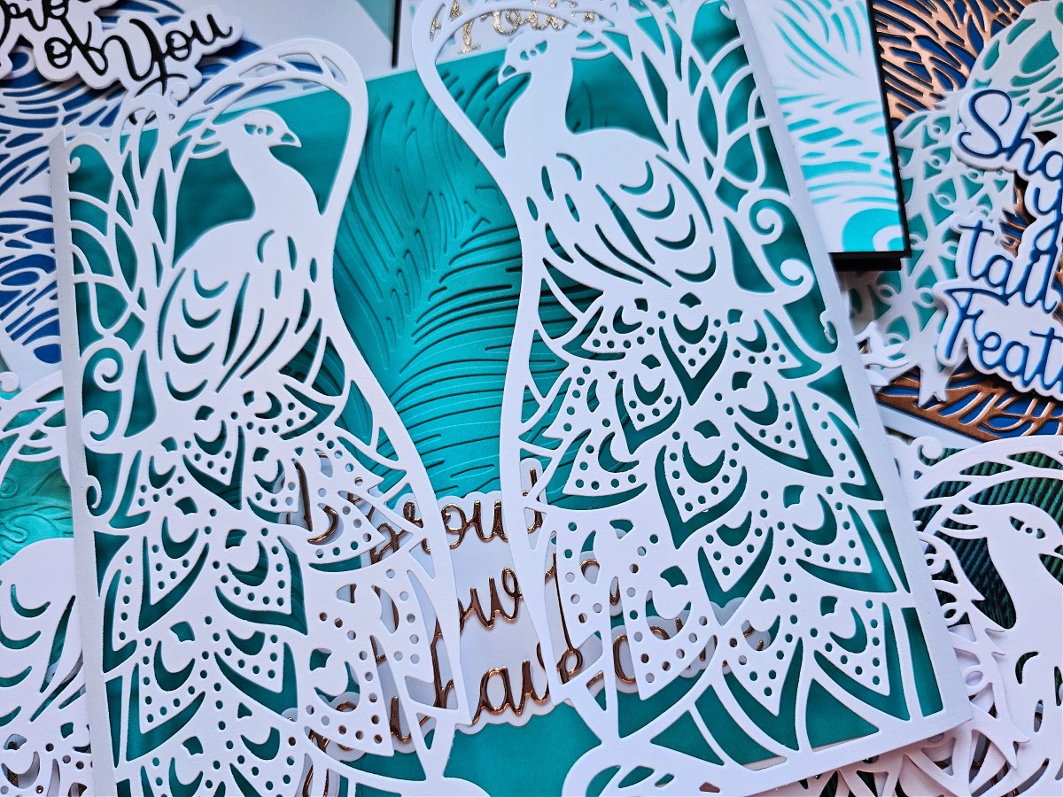 Just Peacocks Collection: Exquisite Dies for Elegant Card Making – positivelypapercraft